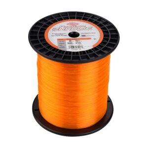 berkley prospec® chrome, blaze orange, 25lb | 11.3kg, 3000yd | 2743m monofilament fishing line, suitable for saltwater environments