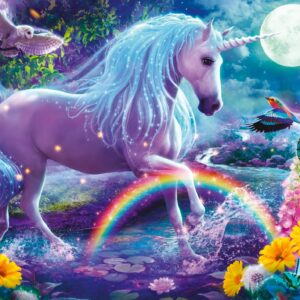 Ravensburger Glitter Unicorn - 100 Piece Jigsaw Puzzle for Kids | Unique & Interlocking Pieces | Sturdy & Glare-Free | Promotes Problem-Solving Skills | Measures 19 x 14 inches