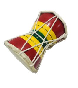 gavya international damroo shiva damru musical damaru folk instrument drum for home decoration birthday gift return gift housewarming size - h-5 inch