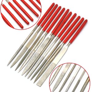 Harrier Guitar Nut Files Needle Fret Saddle Files Guitar Repair Luthier Tool Set of 10Pcs.