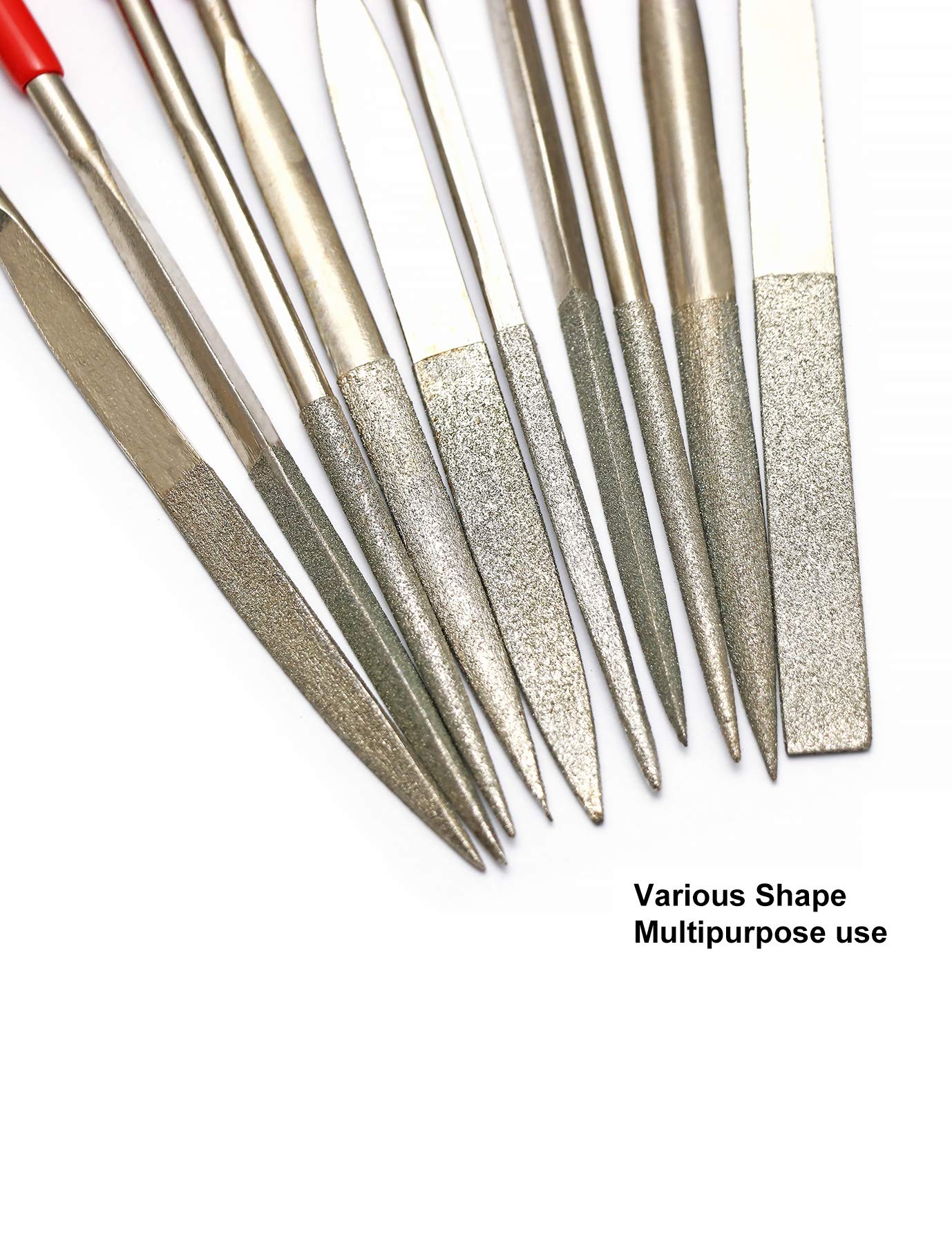 Harrier Guitar Nut Files Needle Fret Saddle Files Guitar Repair Luthier Tool Set of 10Pcs.