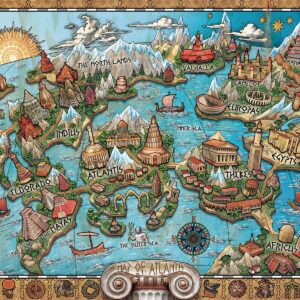 Ravensburger Mysterious Atlantis 1000 Piece Jigsaw Puzzle - Journey Into Legends | Unique Softclick Technology | Vibrant, Glare-Free & Durable | Ideal for Relaxation & Gifting | FSC Certified