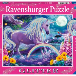 Ravensburger Glitter Unicorn - 100 Piece Jigsaw Puzzle for Kids | Unique & Interlocking Pieces | Sturdy & Glare-Free | Promotes Problem-Solving Skills | Measures 19 x 14 inches