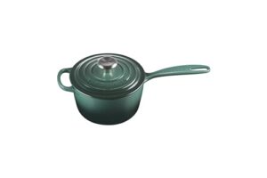 le creuset enameled cast iron signature saucepan, 1.75 qt., artichaut