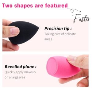 Foonbe 3Pcs Soft Makeup Sponges Set for Liquid Foundation, Cream, and Powder | Latex Free Blender Beauty Sponge | Durable Foundation Puff | Dry & Wet Use Make up Sponges for Face, Beauty Gift Set