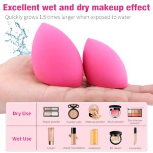 Foonbe 3Pcs Soft Makeup Sponges Set for Liquid Foundation, Cream, and Powder | Latex Free Blender Beauty Sponge | Durable Foundation Puff | Dry & Wet Use Make up Sponges for Face, Beauty Gift Set