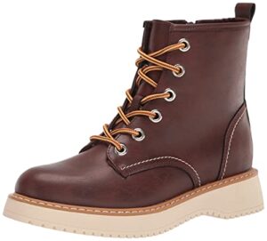 madden girl women's kentt hiking boot, dark cognac, 6