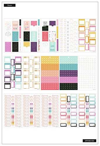 The Happy Planner Sticker Value Pack - Planner Accessories - Save Now Spend Later Theme - Multi-Color - Great for Budgeting & Organizing - 30 Sheets, 1170 Stickers