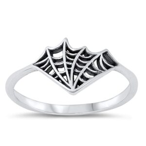 closeoutwarehouse sterling silver spider web ring size 7