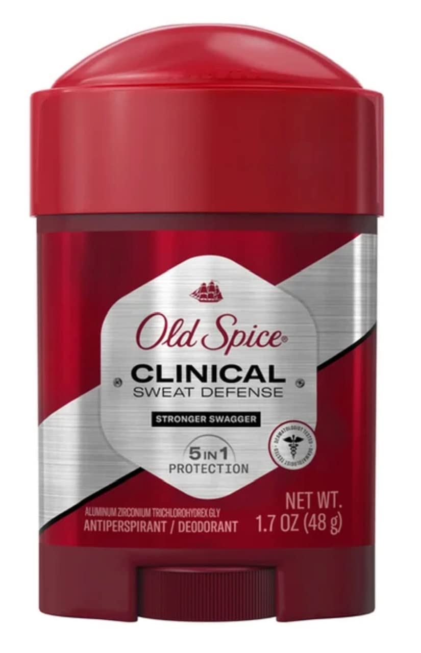 Old Spice Clinical Sweat Defense Anti-perspirant Deodorant for Men, 72 Hour, Extra Fresh, 1.7 Oz