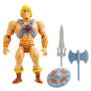 masters of the universe origins he-man action figure, battle character for storytelling play and display, gift for 6 to 10 year olds and adult collectors