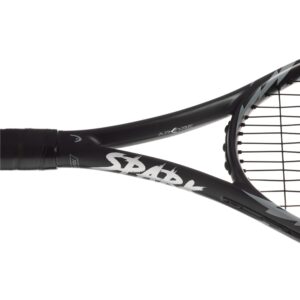 HEAD Metallix Spark Tour Stealth Tennis Racket - Pre-Strung Adult Tennis Racquet for Control, Black