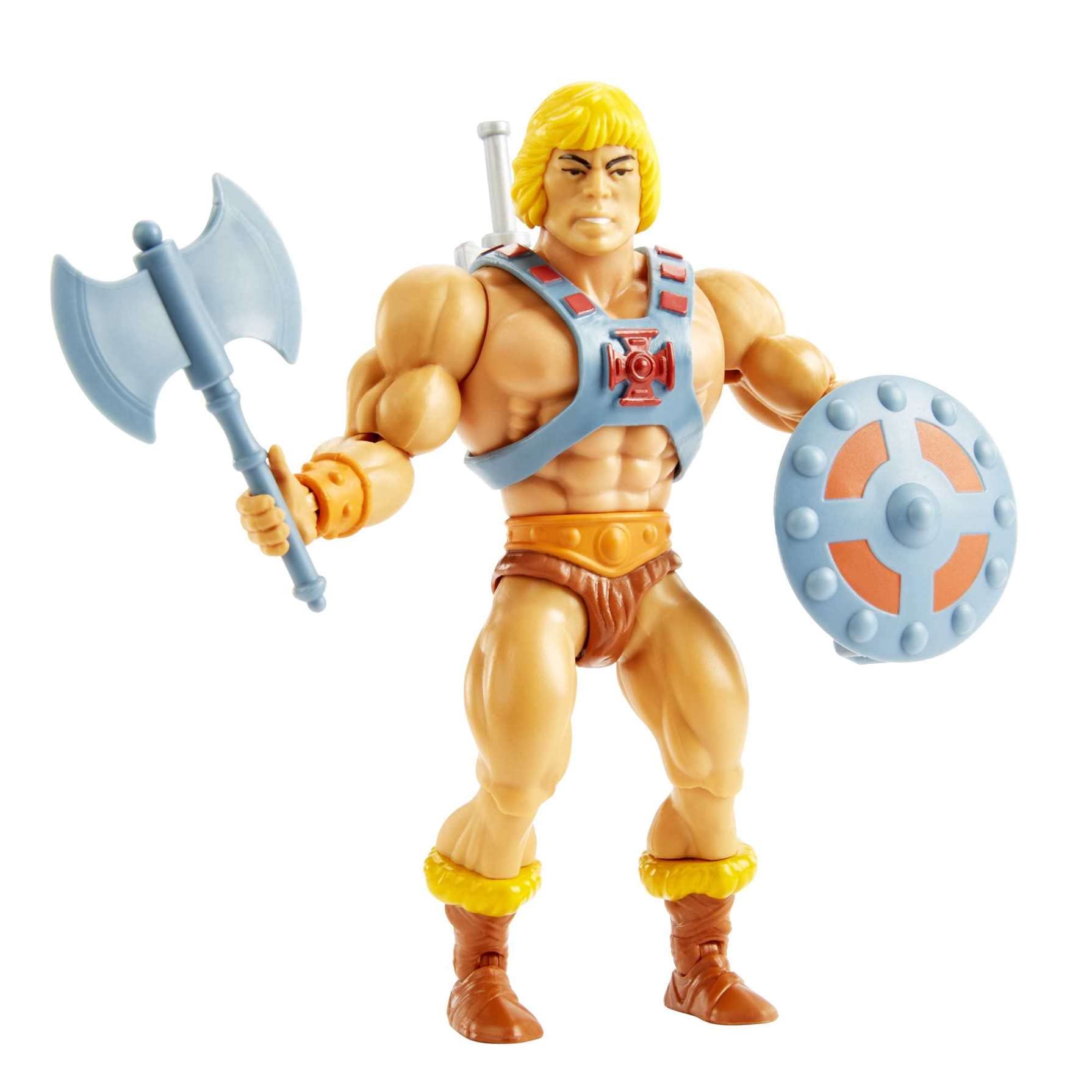 Masters of the Universe Origins He-Man Action Figure, Battle Character for Storytelling Play and Display, Gift for 6 to 10 Year Olds and Adult Collectors