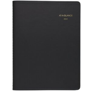 at-a-glance 2022 two person daily appointment book & planner by at-a-glance, 8" x 11", large, black (7022205)