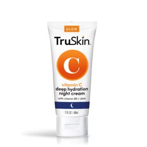 TruSkin Vitamin C Night Cream – Collagen Supporting Blend with Cocoa Butter, Vitamin B5, Botanical Essential Oils – Brightening and Firming Skin, Face & Neck, 2 Fl Oz