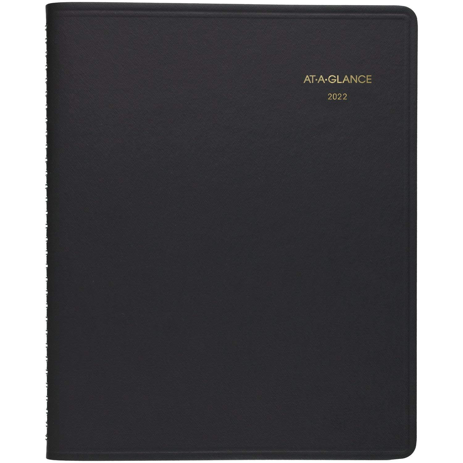 2022 Daily Appointment Book & Planner by AT-A-GLANCE, 8-1/2" x 11", Large, 24-Hour, Black (7021405)