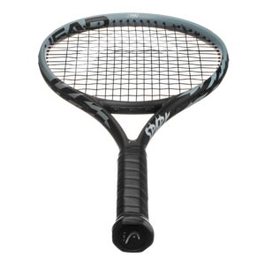 HEAD Metallix Spark Tour Stealth Tennis Racket - Pre-Strung Adult Tennis Racquet for Control, Black