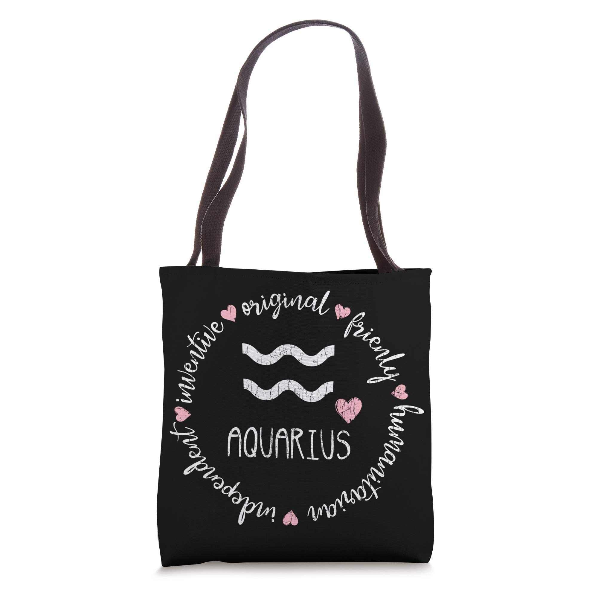 Aquarius Facts Apparel For Men Women Funny Zodiac Sign Gift Tote Bag