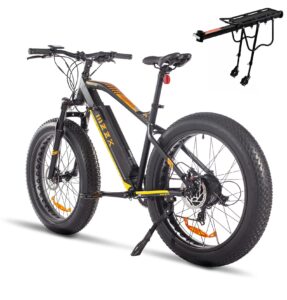 katharina shop adults electric bike 750w motor fat tire electric mountain bicycle 48v lithium battery 7-speed snow beach e-bike dirt bicycles ul, black