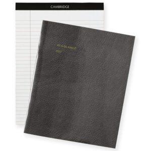 2022 monthly padfolio refill for 70-290 by at-a-glance, 9" x 11", large, executive, black (7090910)