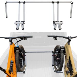 pipeline racks truck bed - all-aluminum truck bed 2 bike rack full size trucks- holds 2 standard bikes - effort-free installation ideas