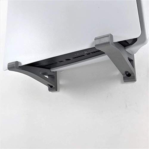 3D Cabin PS5 Wall Mount Wall Bracket Holder Stand for Play Station 5 Disc Triple Support Any Orientation White Left