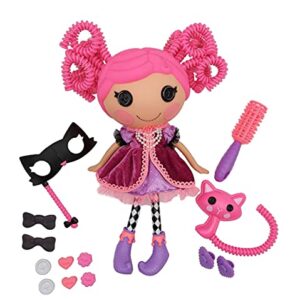 Lalaloopsy Silly Hair Doll - Confetti Carnivale with Pet Cat, 13" Masquerade Ball Party Theme Hair Styling Doll with Pink Hair & 11 Accessories in Reusable Salon Package playset, for Ages 3-103