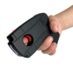 dzs-708 dzs hand pistol stun gun led light rechargeable battery (black)