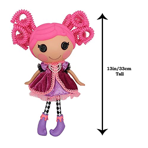 Lalaloopsy Silly Hair Doll - Confetti Carnivale with Pet Cat, 13" Masquerade Ball Party Theme Hair Styling Doll with Pink Hair & 11 Accessories in Reusable Salon Package playset, for Ages 3-103