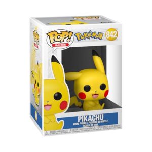 funko pop pop! games: pokemon - pikachu (sitting), 3.75 inches multicolor 56307