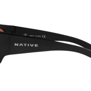 Native Men's XD9030 Versa SV Polarized Rectangular Sunglasses, Matte Black/Green Reflex, 62mm