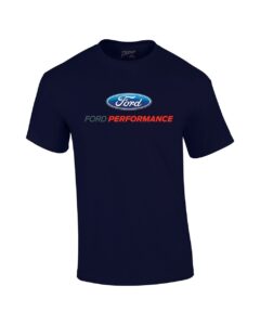 trenz shirt company ford performance logo adult short sleeve t-shirt -navy-xxl