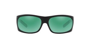 native men's xd9030 versa sv polarized rectangular sunglasses, matte black/green reflex, 62mm