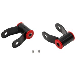 1-1.5 inch suspension rear lift leaf shackle kit 2pcs compatible with 1988-2018 chevy silverado 1500 & gmc sierra 1500 2wd 4wd truck, replaces# 710515