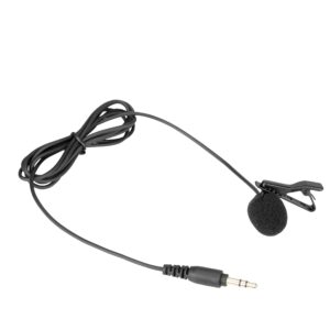 saramonic 3.5mm lavalier with 4.1’ (1.25m) cable for wireless systems, portable recorders, cameras, blink 500 systems and more (sr-m1), black, replacement lavalier