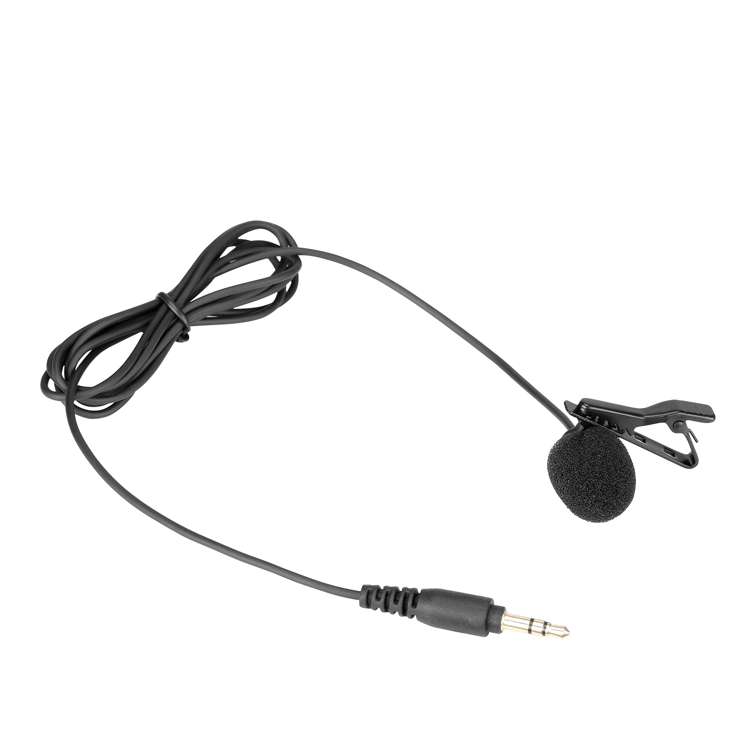 Saramonic 3.5mm Lavalier with 4.1’ (1.25m) Cable for Wireless Systems, Portable Recorders, Cameras, Blink 500 Systems and More (SR-M1), Black, Replacement Lavalier