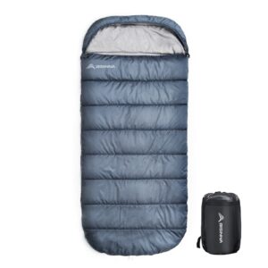 bisinna xxl sleeping bag(90.55"x39.37") for big and tall adults,3-4 seasons plus size warm and comfortable waterproof lightweight sleeping bag great for camping backpacking hiking indoor & outdoor