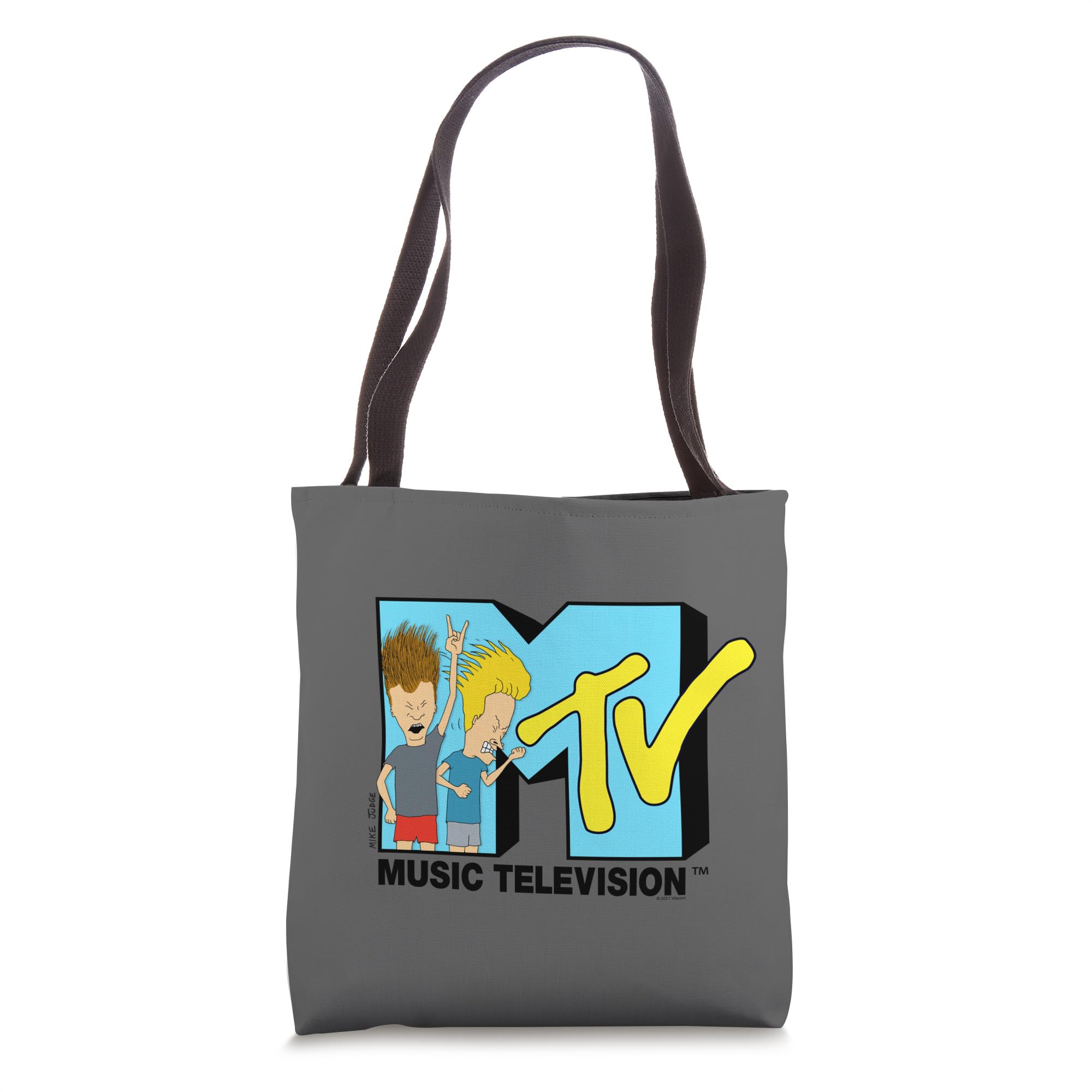 MTV Music Television Beavis & Butthead Headbang Logo Tote Bag