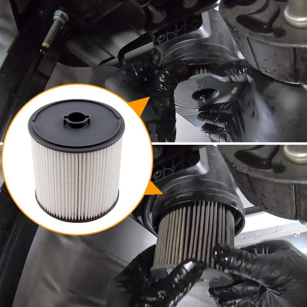 68436631AA Fuel Water Separator Filter 68157291AA Fuel Filter fit for 2019-2020 2500 3500 4500 5500 Ram 6.7L Turbo Diesel Engine Replace 68065608AA PF46152 680616344AA MO608 DF99085 FF1279 L6806F