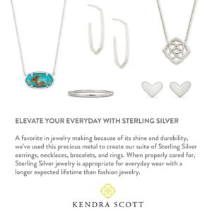 Kendra Scott Ellen Hoop Earrings in Sterling Silver, Fine Jewelry for Women