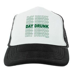 Saint Patricks Day Accessories Day Drunk Word Art Green Party Trucker Hat For Men