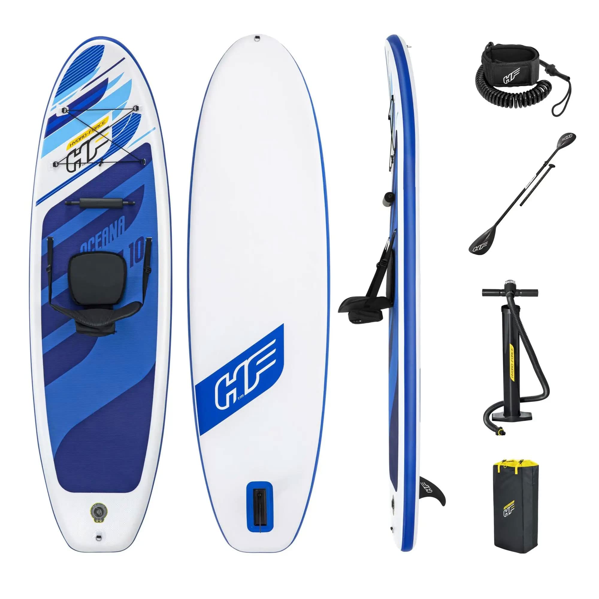 Bestway Oceana Inflatable 10' Stand-Up Paddle Board & Kayak Set, Multi, Float