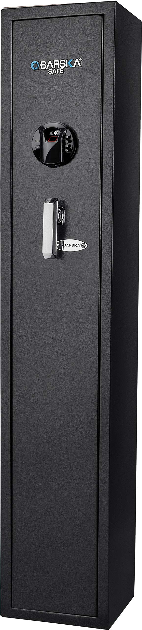 BARSKA New Large Quick Access Biometric Rifle Gun Safe Cabinet 9.8 in x 8.6 in x 52.17 in