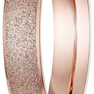 LOVE Beauties 4mm Women's Titanium Rose Gold Wedding Band Ring (8)