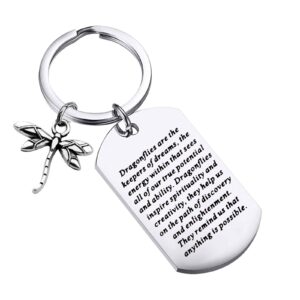 myospark dragonfly keychain graduation gift dragonfly lovers gift encouragement gifts for her (dragonflies keepers kc)