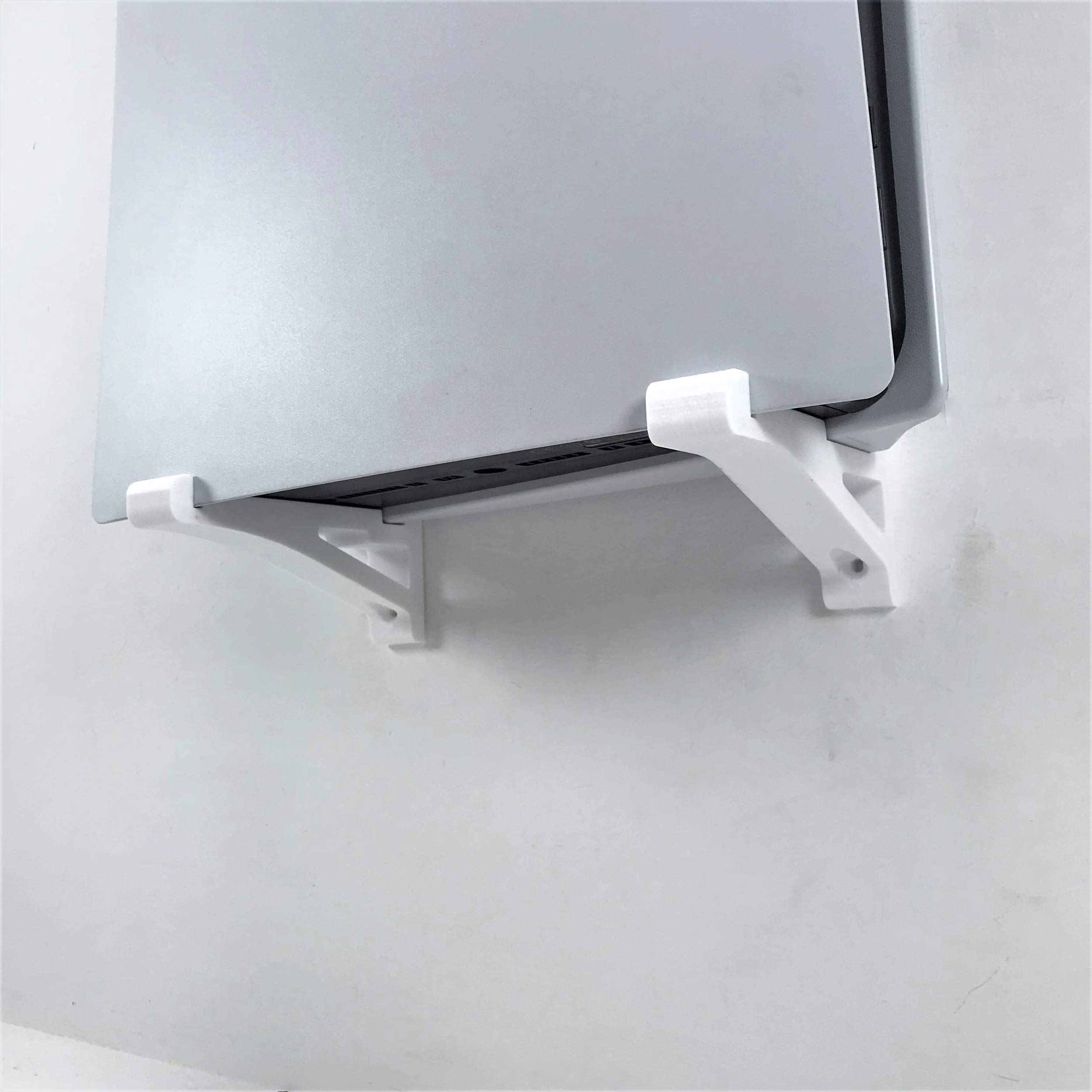 3D Cabin PS5 Wall Mount Wall Bracket Holder Stand for Play Station 5 Disc Corner Support Any Orientation White Right