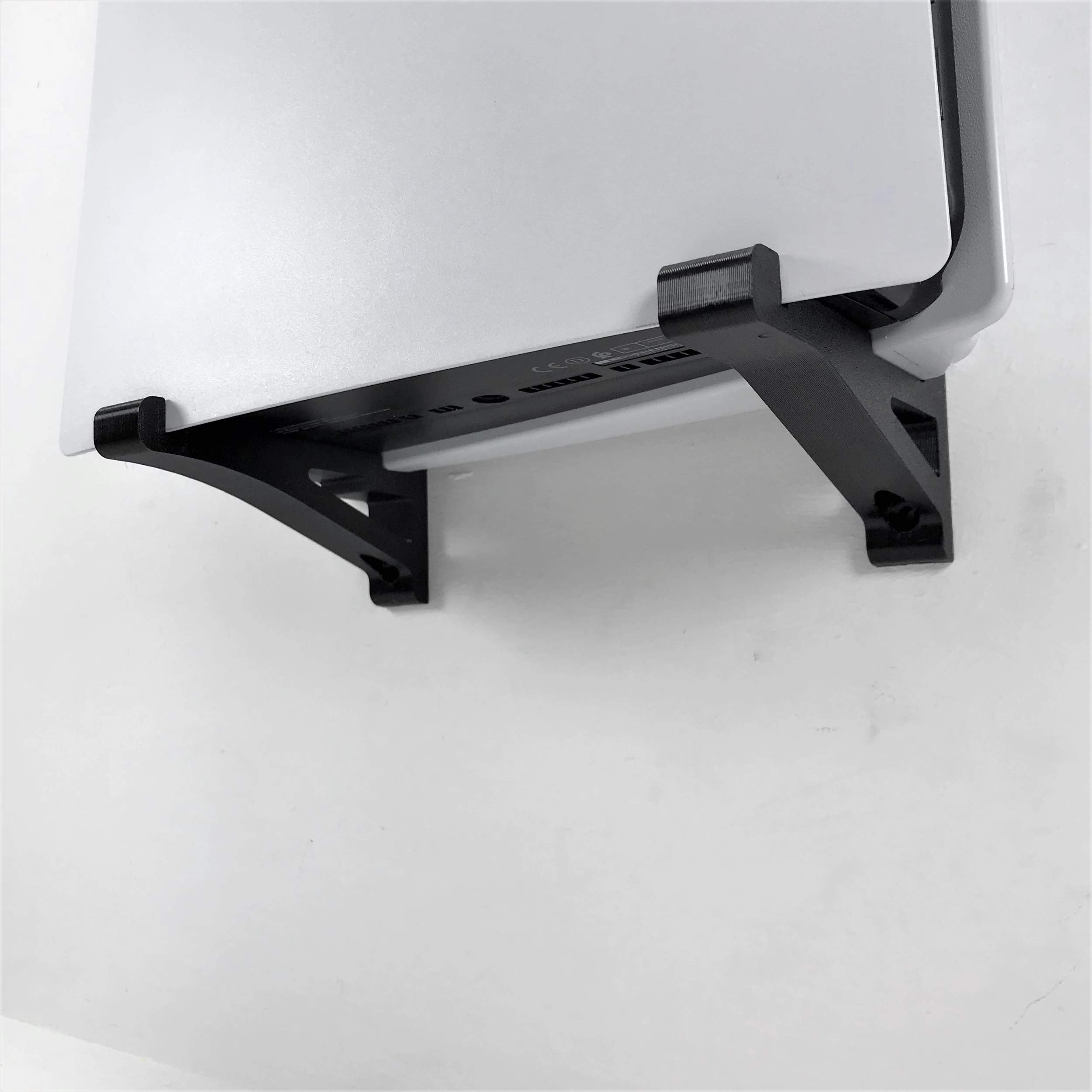 3D Cabin PS5 Wall Mount Wall Bracket Holder Stand for Play Station 5 Disc Triple Support Any Orientation Grey Left