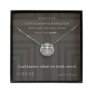 efytal religious gifts for women, 925 sterling silver faith cross necklace for women, confirmation gifts for teenage girl, christian gifts for women, spiritual gifts for women, inspirational gifts