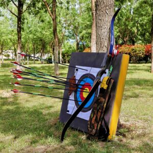 Deerseeker Archery 60" Takedown Recurve Bow Handmade Wooden Bow for Adults & Youth Beginners with Laminated Limbs Right/Left-Hand Riser Hunting Practice Target Shooting 20-60lbs