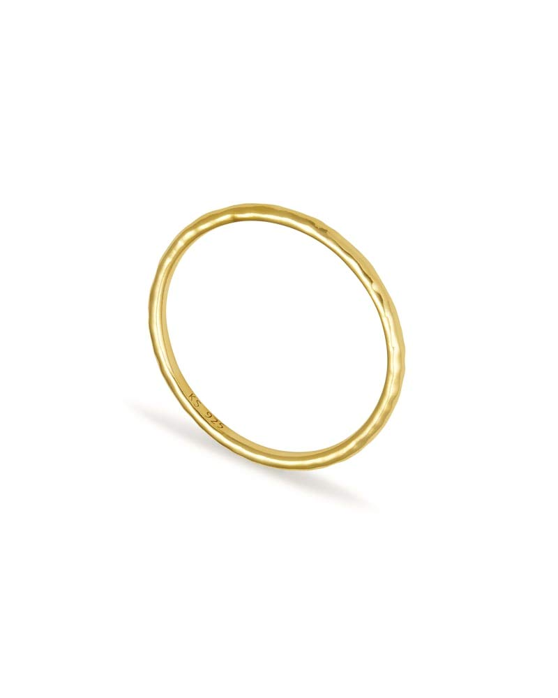 Kendra Scott Larissa Band Ring in 18K Gold Vermeil, Fine Jewelry for Women, Size 8